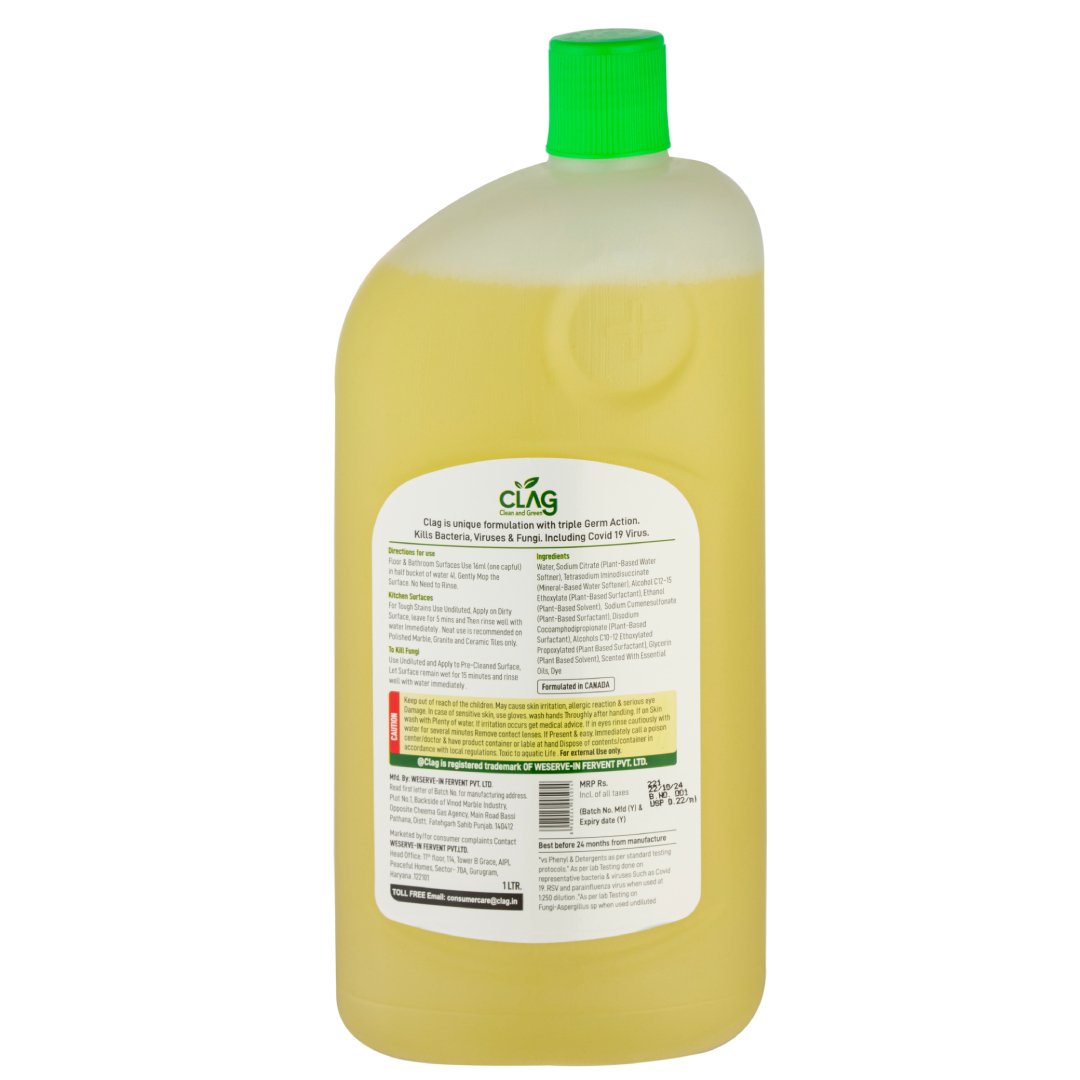 Floor Cleaner - Lime Fragrance - 1Ltr - Clag